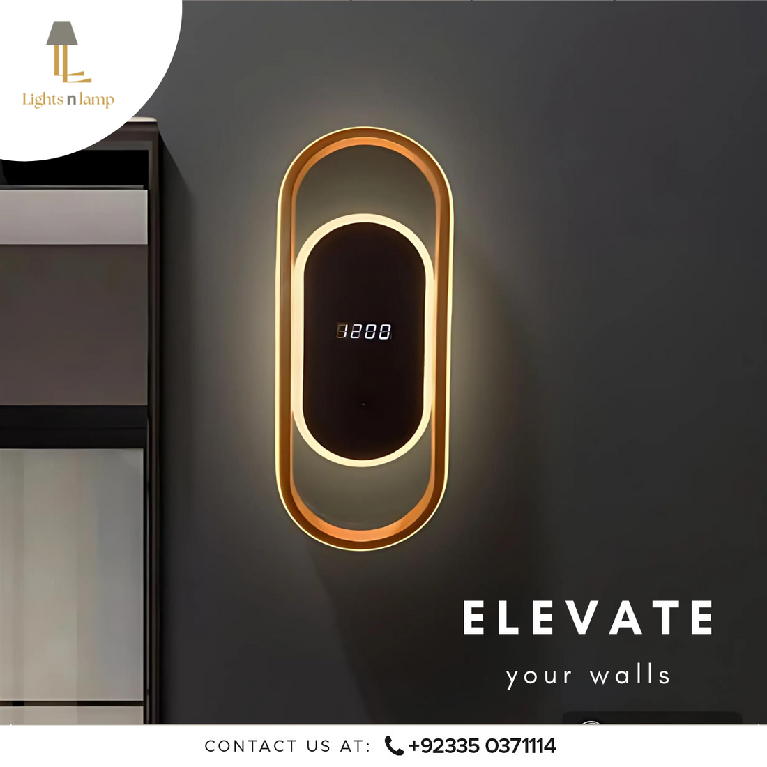 LED DIGITAL WALL CLOCK LIGHT – Lights n Lamp