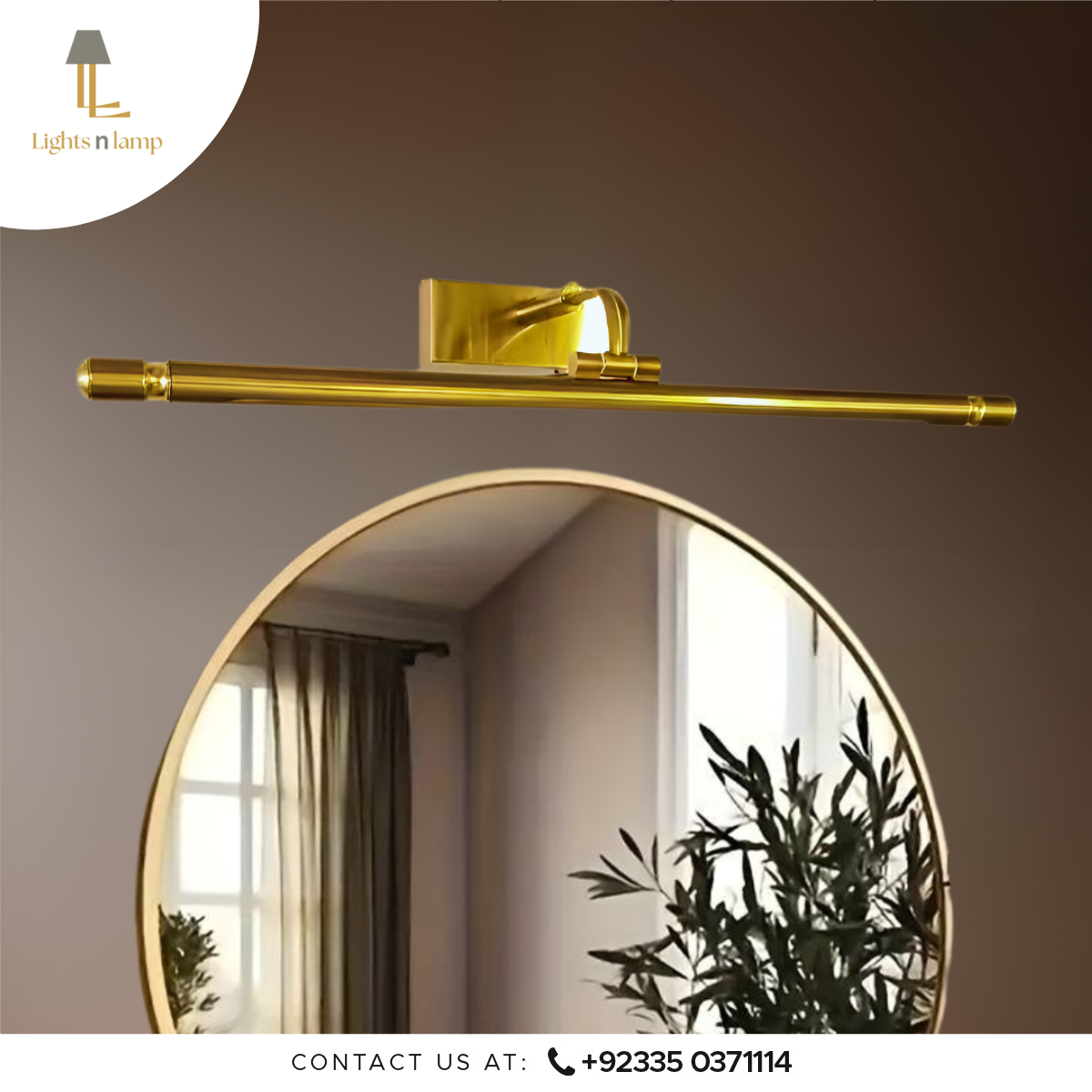 TRADITIONAL GOLD MIRROR LIGHT – Lights n Lamp